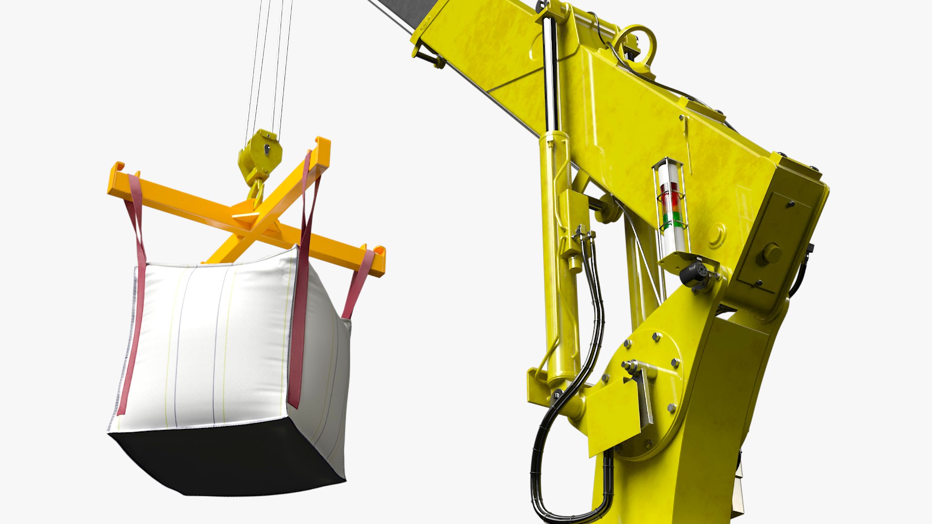 3D Model Industrial Crane With 1 Ton Bulk Bag - TurboSquid 2314172