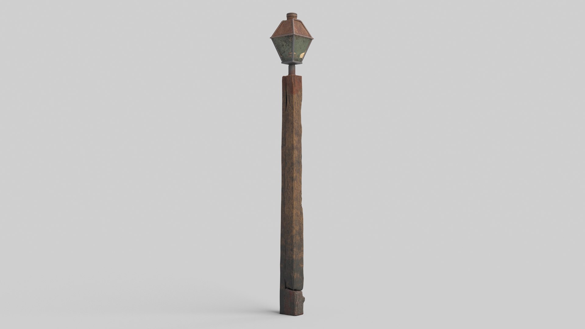 Western Street Light Column 3D Model - TurboSquid 2137941