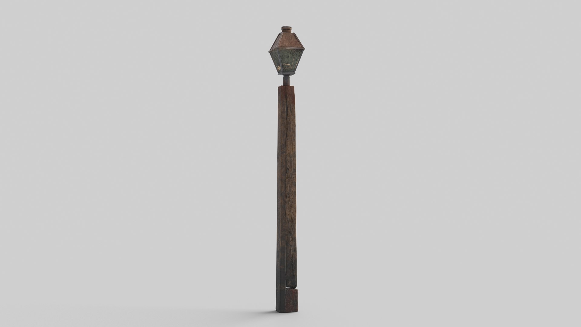 Western Street Light Column 3D Model - TurboSquid 2137941