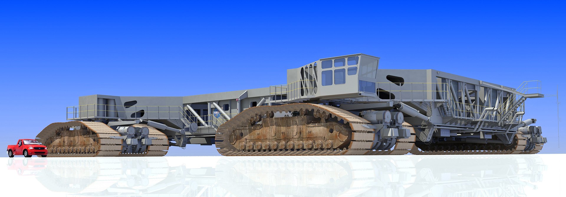 Nasa Crawler Transporter Shuttle Launch 3d Model