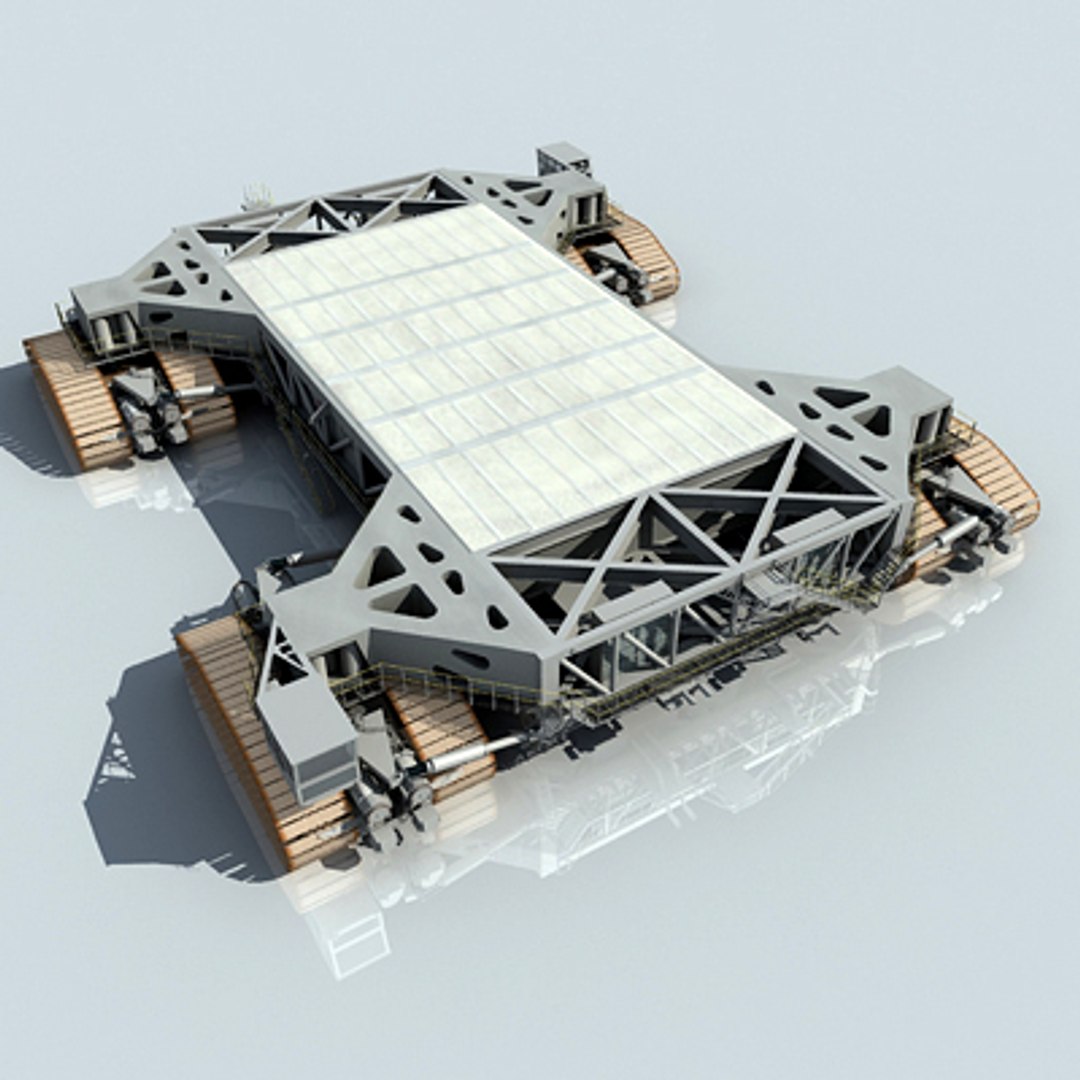 Nasa Crawler Transporter Shuttle Launch 3d Model