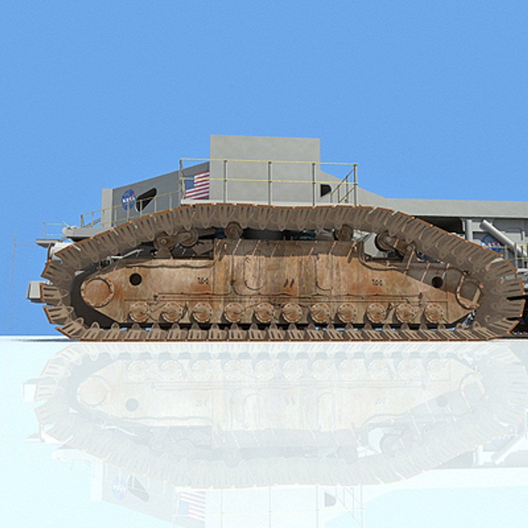 nasa crawler transporter shuttle launch 3d model