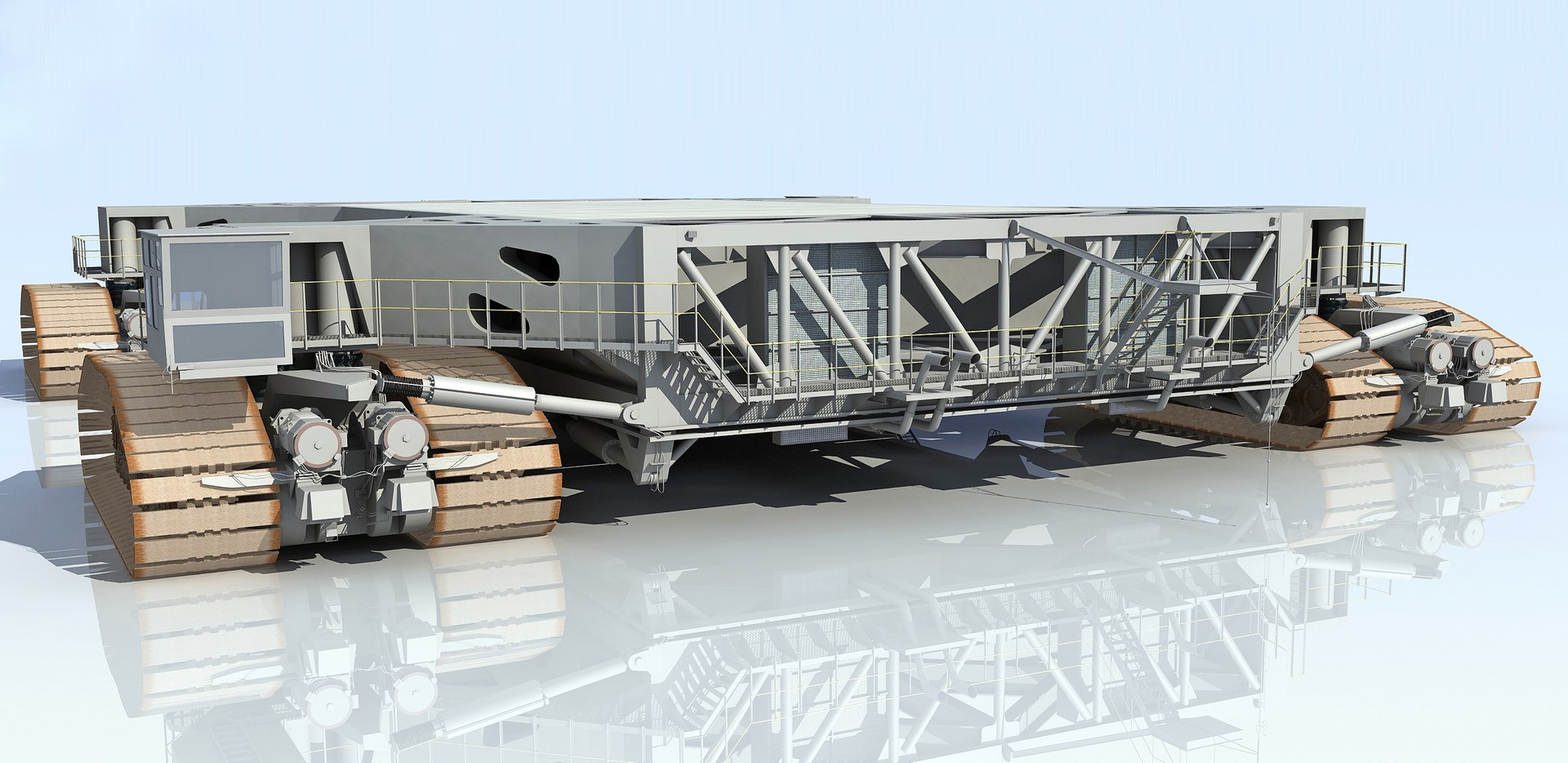 Nasa Crawler Transporter Shuttle Launch 3d Model