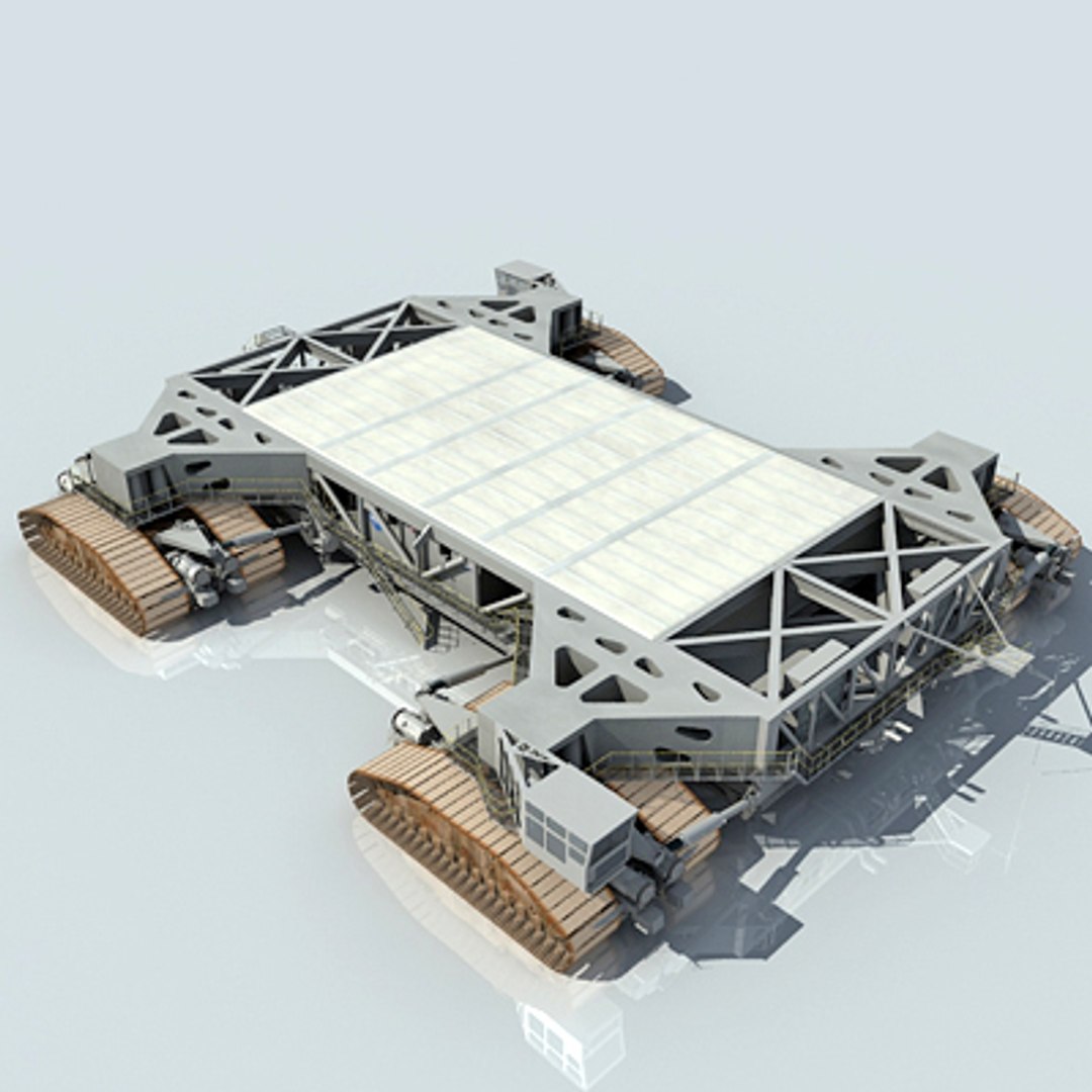 nasa crawler transporter shuttle launch 3d model
