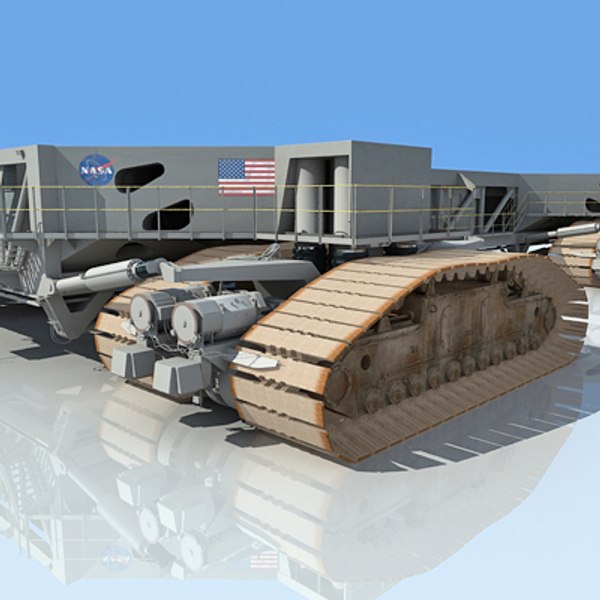 nasa crawler transporter shuttle launch 3d model