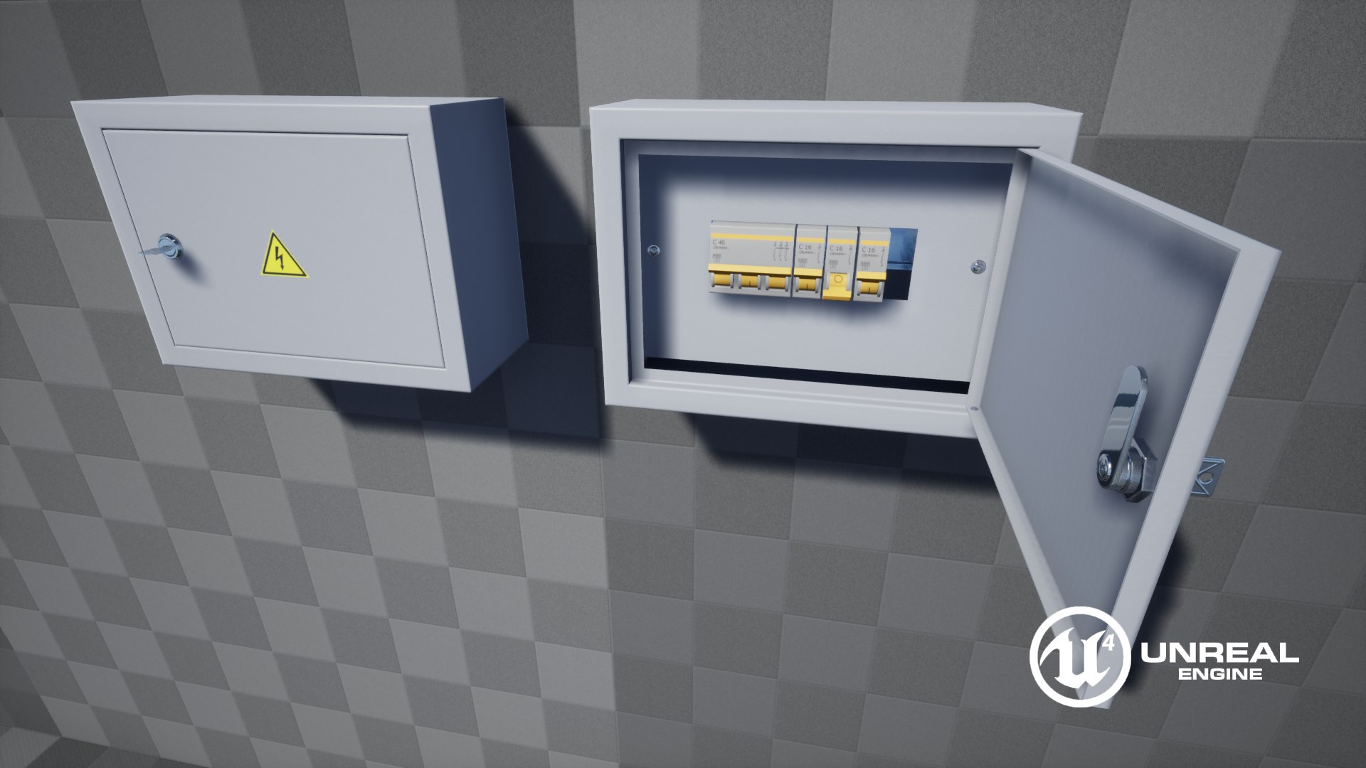Low-poly electrical fuse box 3D model - TurboSquid 1527044