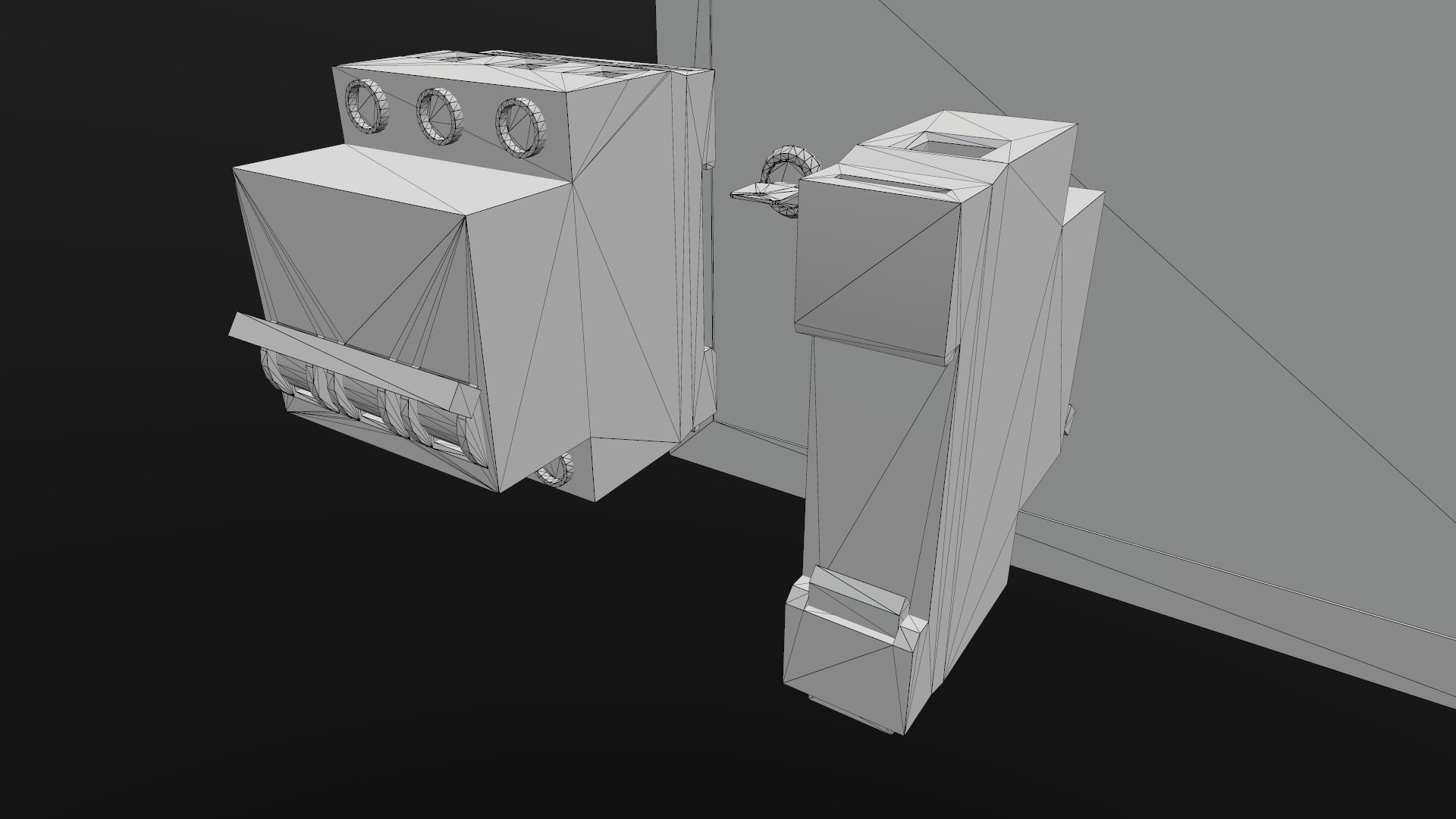 Low-poly electrical fuse box 3D model - TurboSquid 1527044