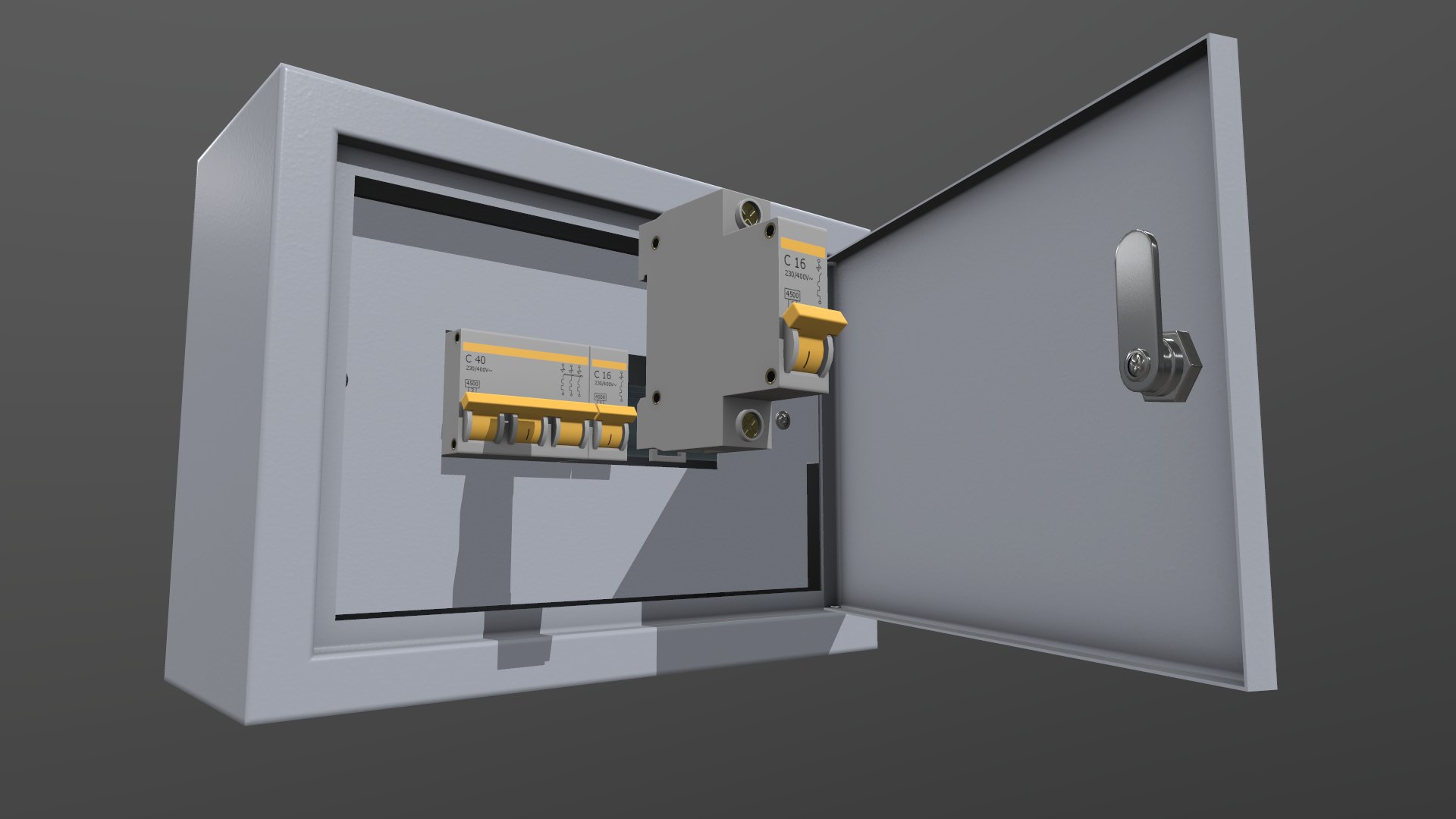 Low-poly electrical fuse box 3D model - TurboSquid 1527044