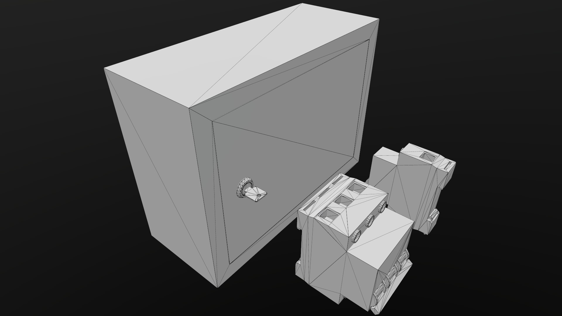 Low-poly electrical fuse box 3D model - TurboSquid 1527044