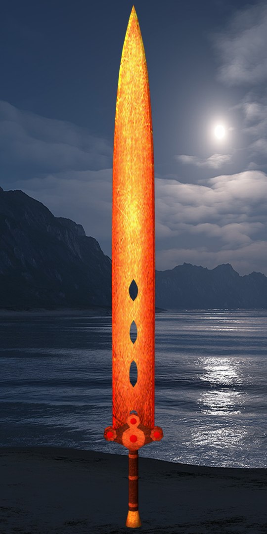 3ds max sword sun fang