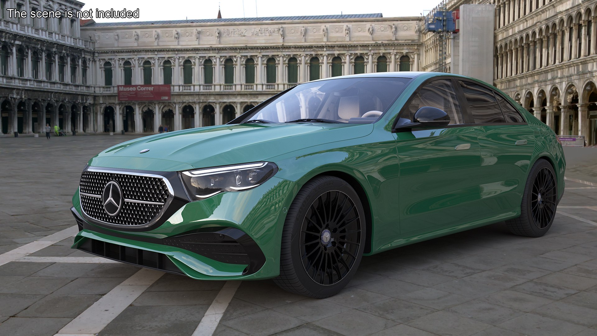 3D Mercedes E-class Emerald Green Model - TurboSquid 2378270