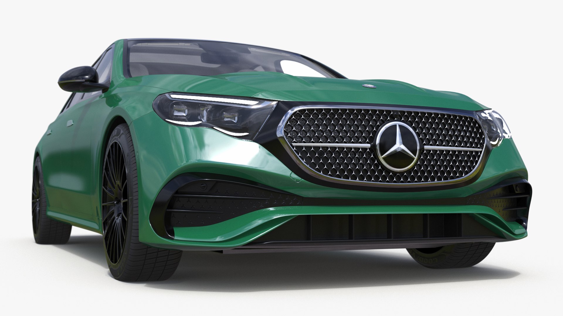 3D Mercedes E-class Emerald Green Model - TurboSquid 2378270