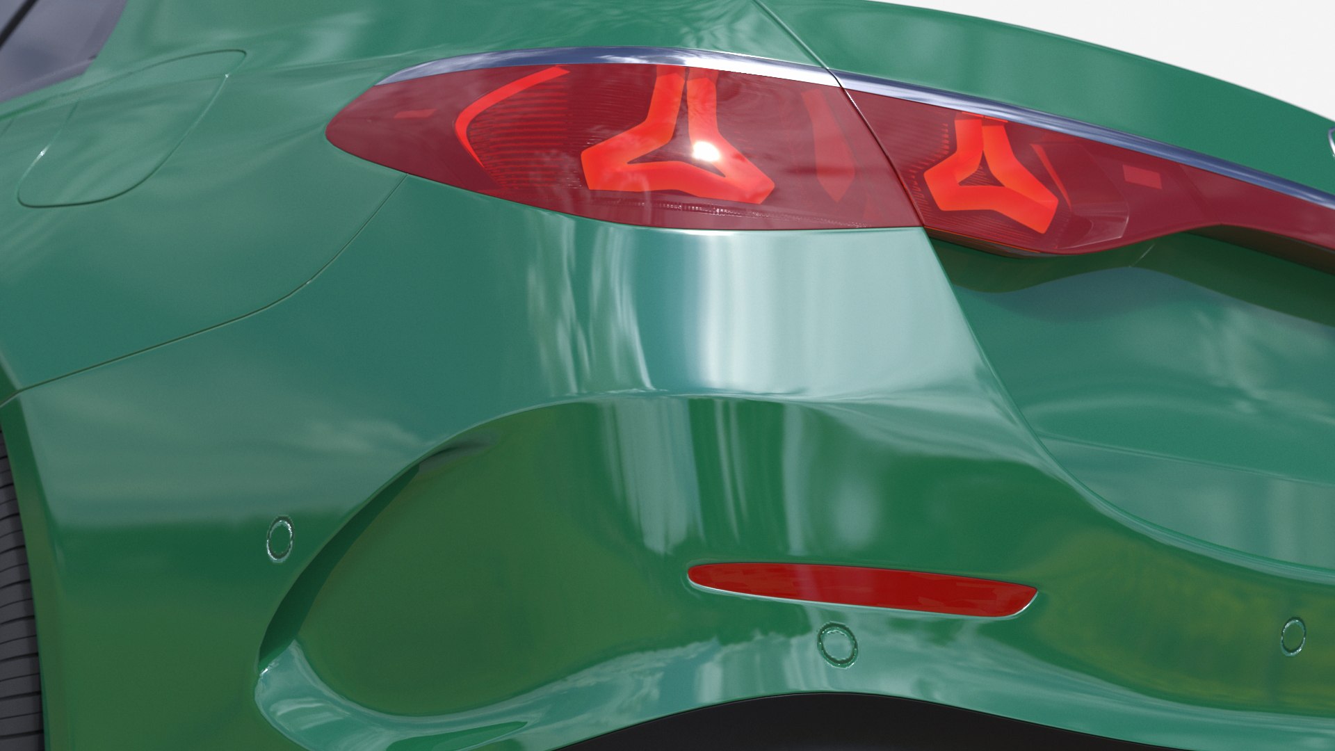 3D Mercedes E-class Emerald Green Model - TurboSquid 2378270