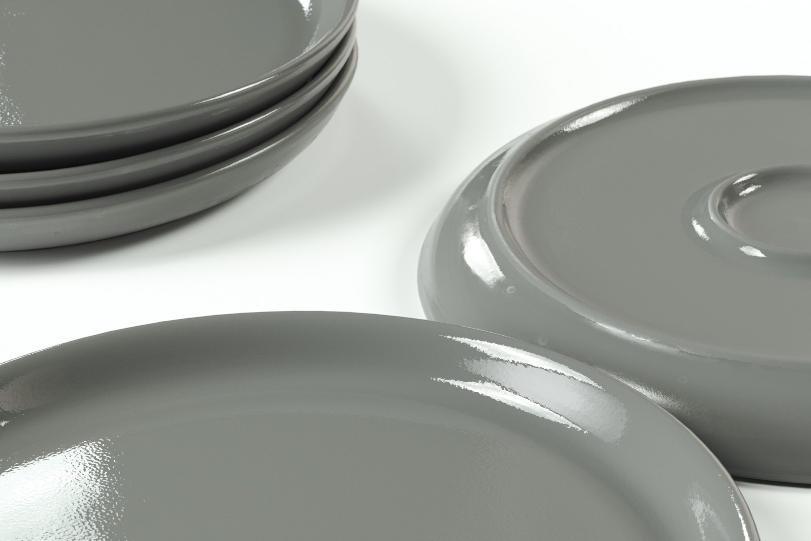 BITZ - Gastro Plate Grey Model - TurboSquid 1836897