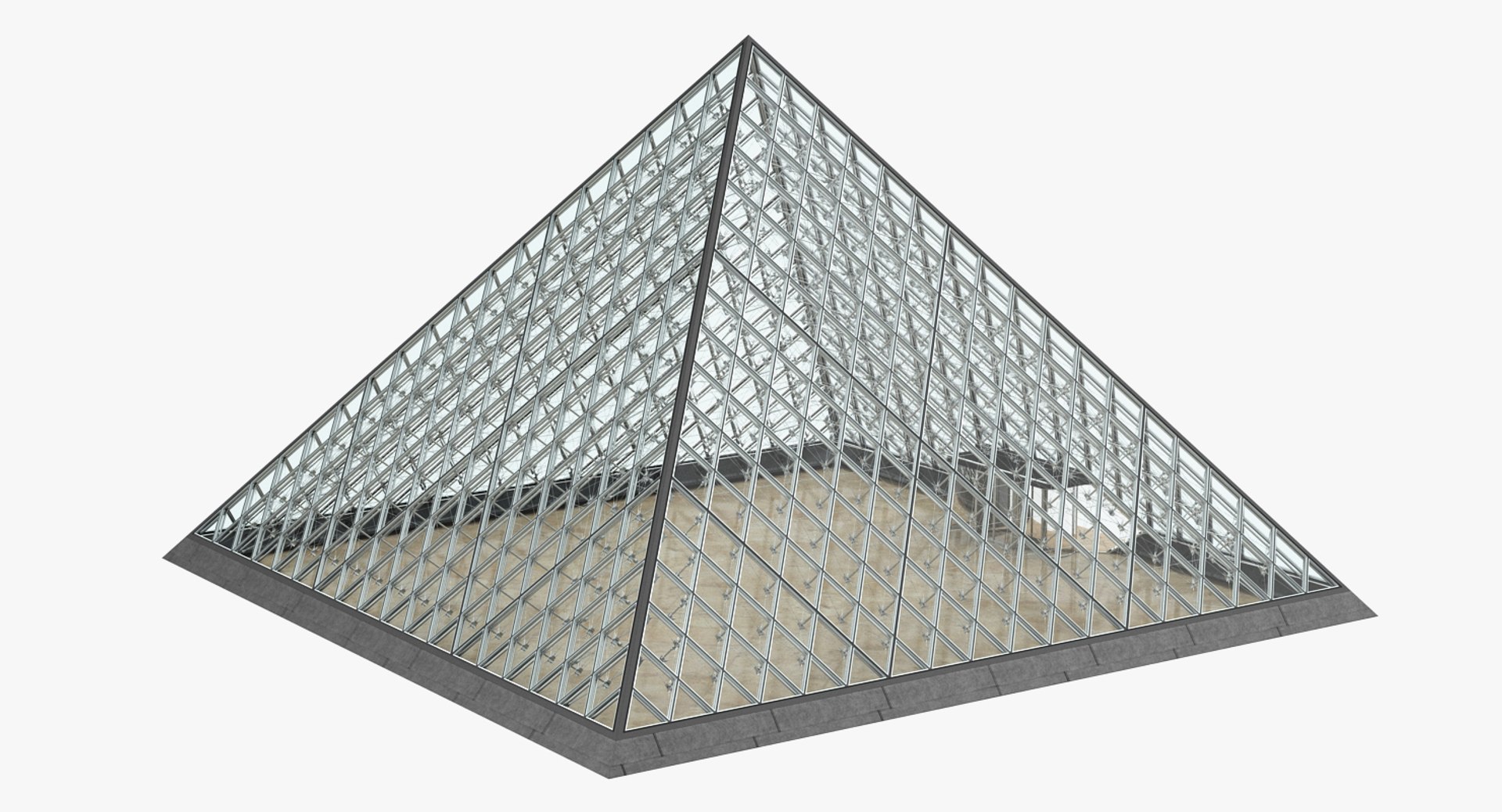 Glass Pyramid 3D - TurboSquid 1272188