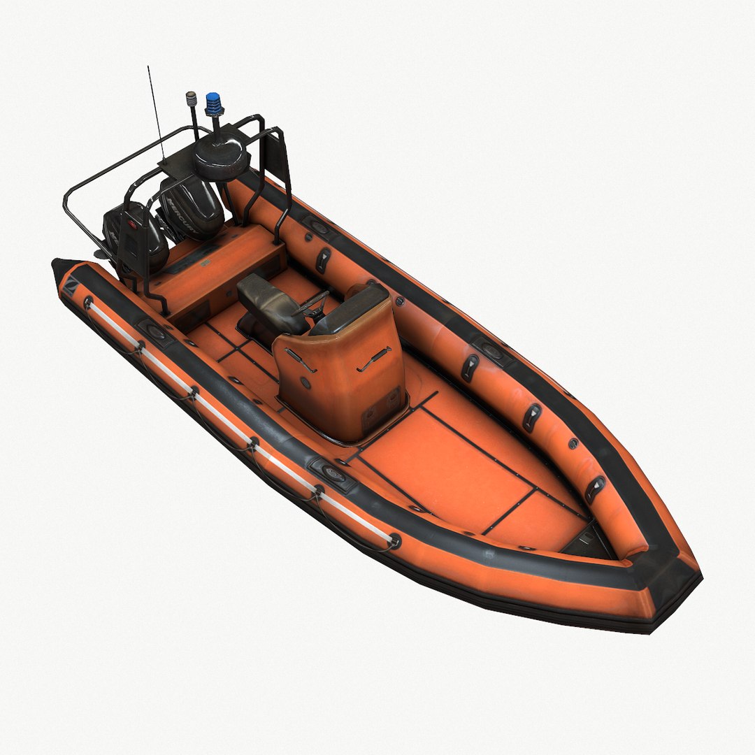 3d Rib Boat Model