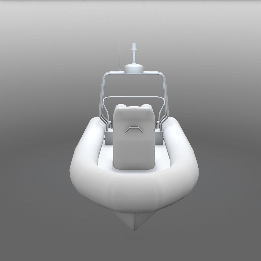 3d Rib Boat Model