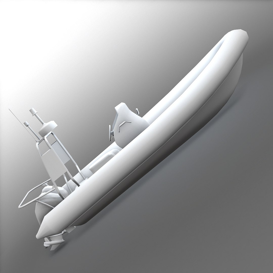 3d Rib Boat Model