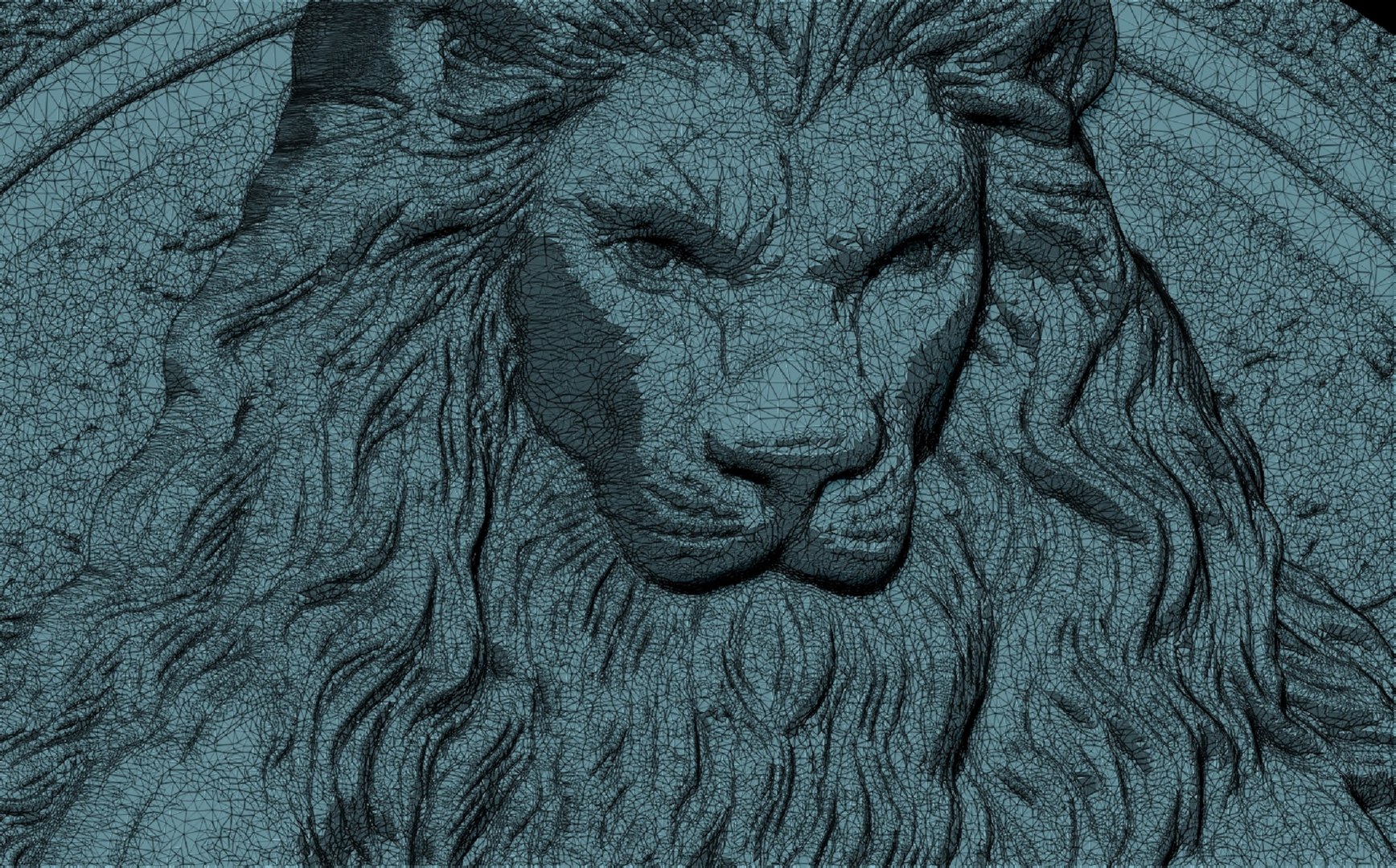 3D Lion Monk Themed Relief 3dprint Model And For Cnc Router Carving ...