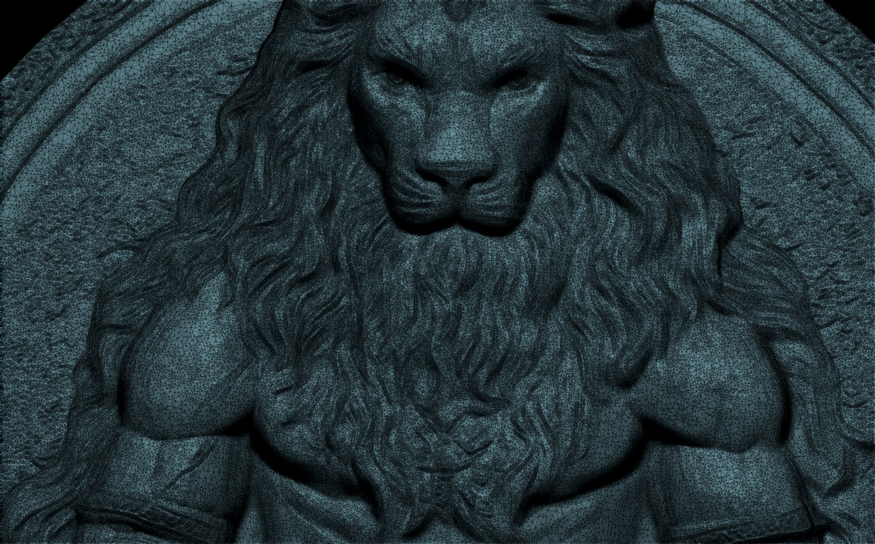 3D Lion Monk Themed Relief 3dprint Model And For Cnc Router Carving ...