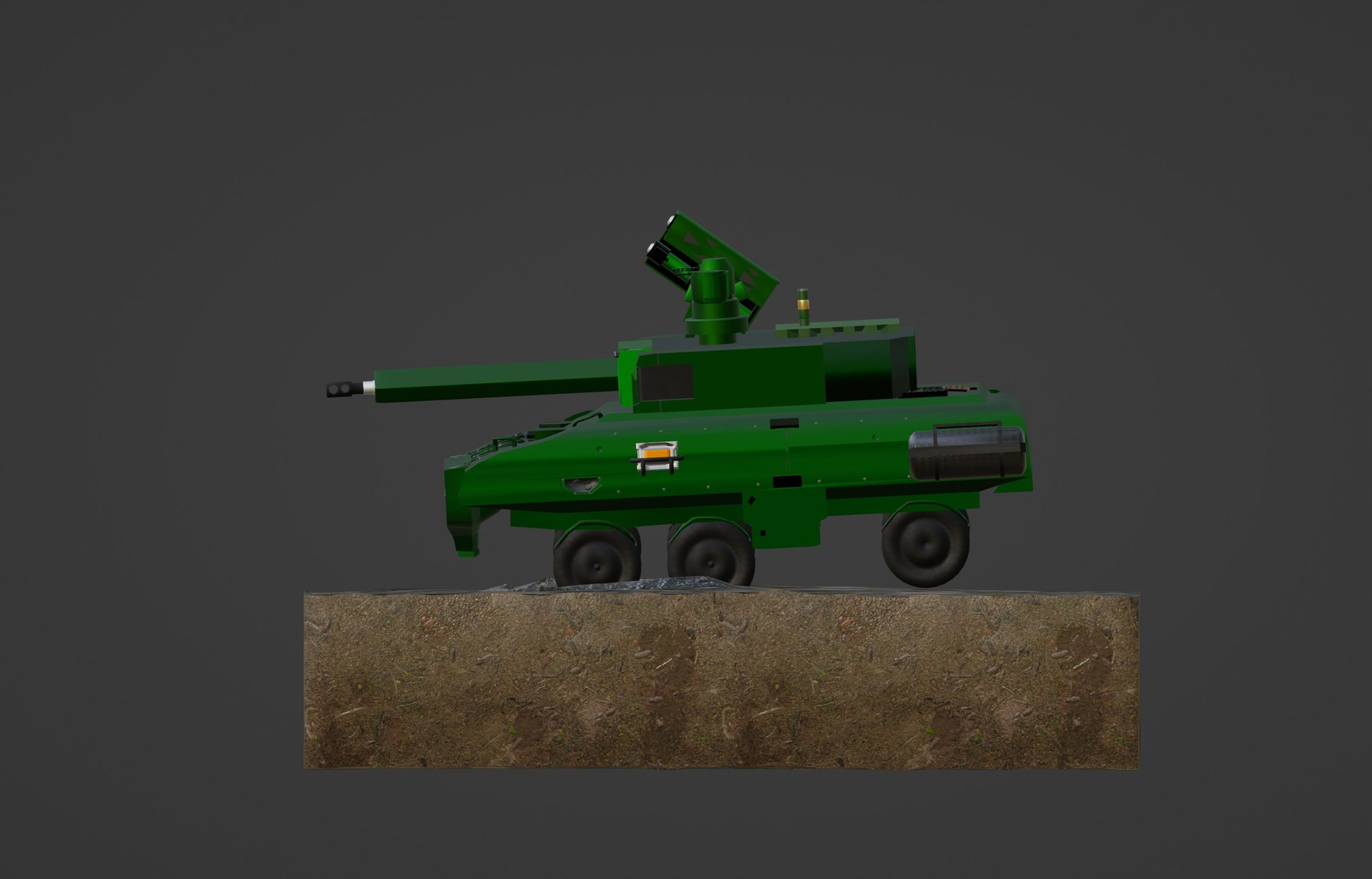 Anti-aircraft Self-propelled Tank 3D Model - TurboSquid 2082182