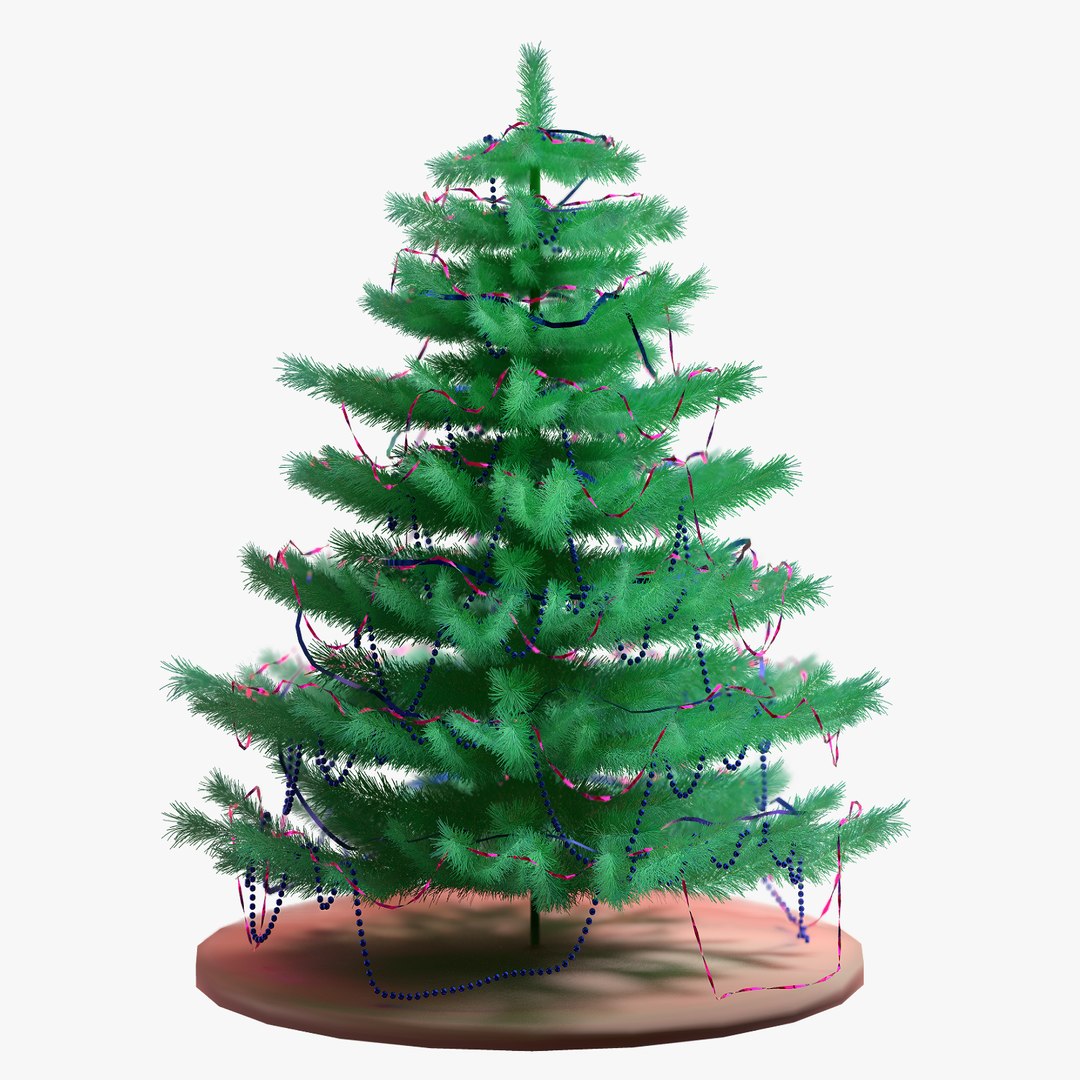Christmas Plastic Tree 3D Model - TurboSquid 2003668