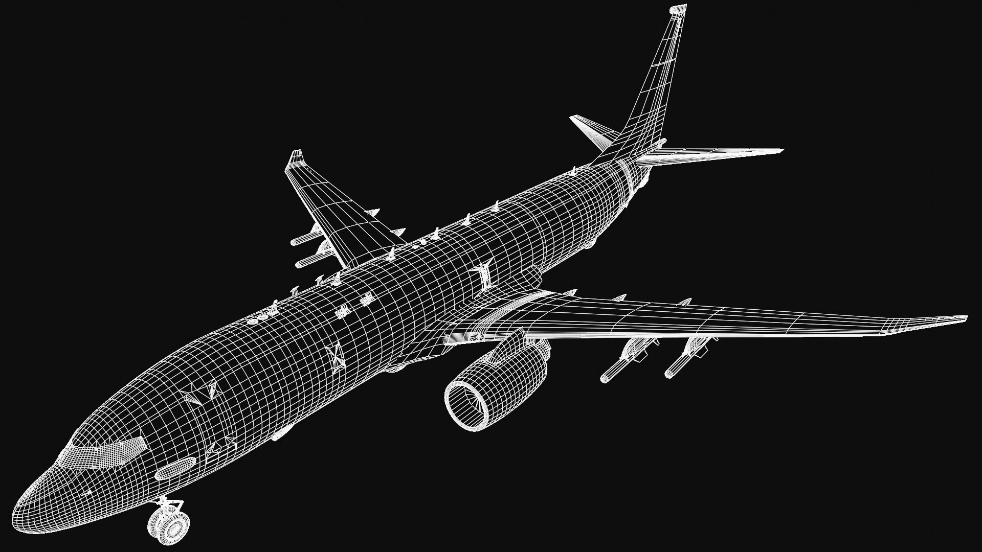 3d Model Poseidon P8a Aircraft