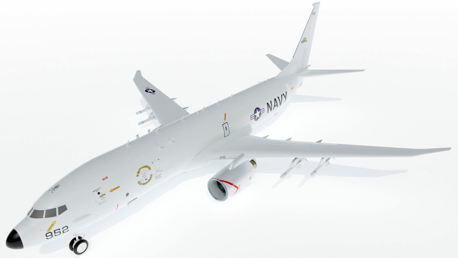 3d Model Poseidon P8a Aircraft