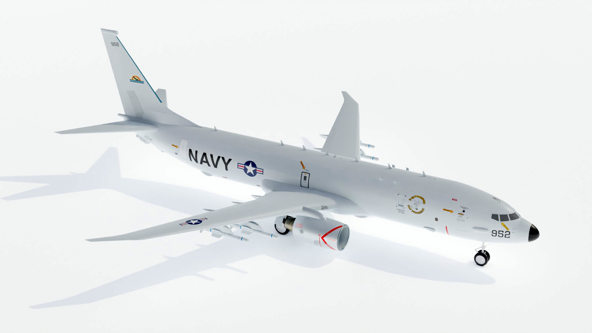 3d Model Poseidon P8a Aircraft