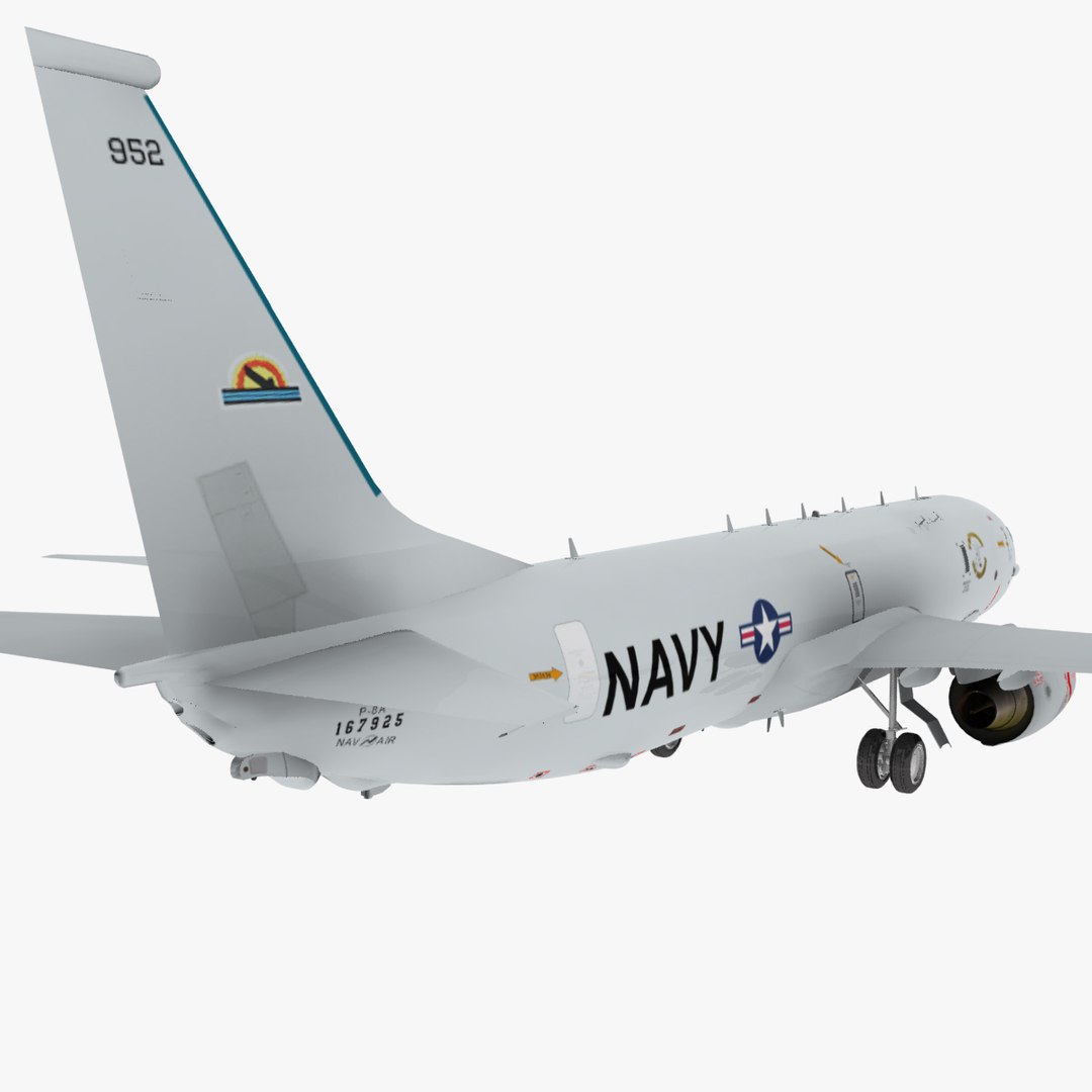3d Model Poseidon P8a Aircraft