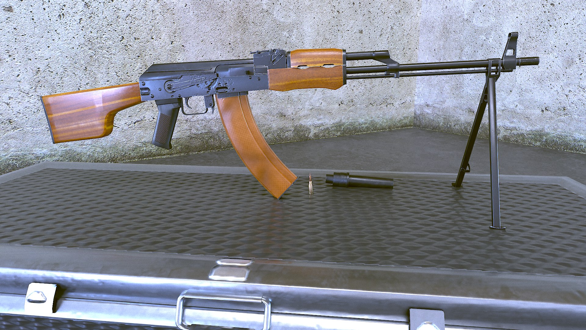 3D RPK Russian Rifle 2 Model - TurboSquid 1783270
