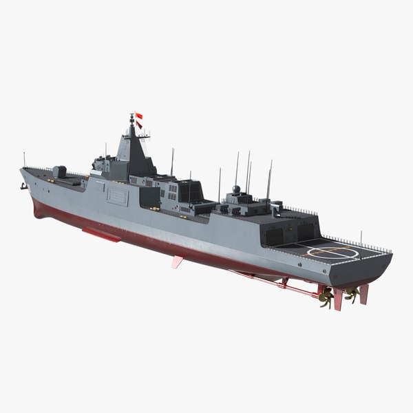 modelo 3d Buque destructor naval Tipo-055s - TurboSquid 2366388