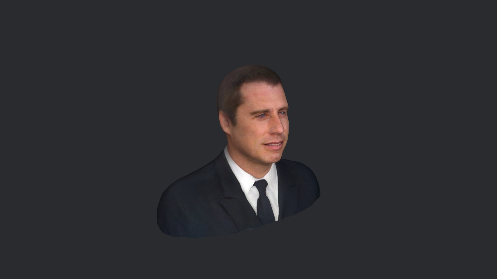 John Travolta- Realistic Bust Head Ready 3d Model 3D Model - TurboSquid ...