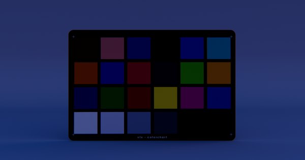 vfx colorchecker - 컬러차트 3D 모델 - TurboSquid 2196921