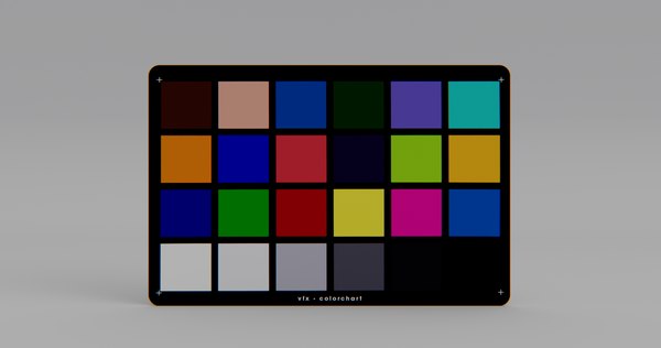 modelo 3d vfx colorchecker - carta de colores - TurboSquid 2196921