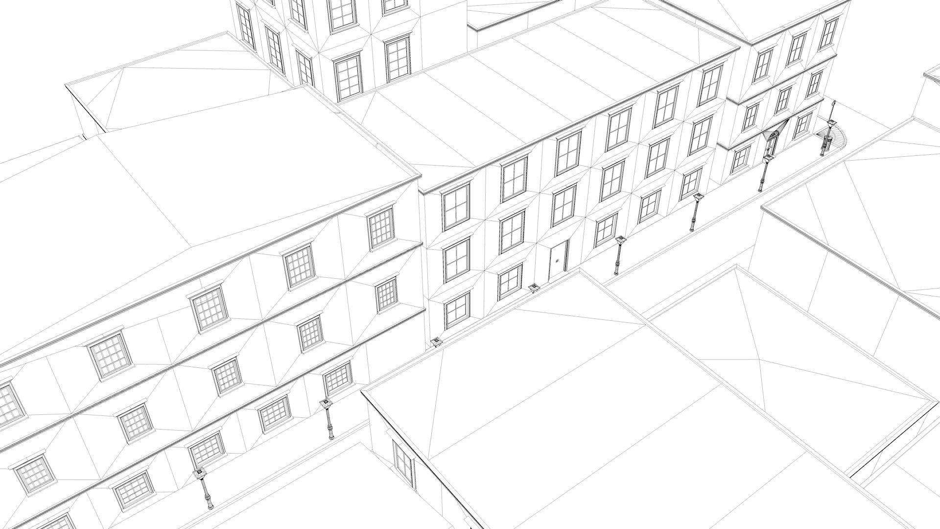 3D Low Poly City Block - TurboSquid 1803562