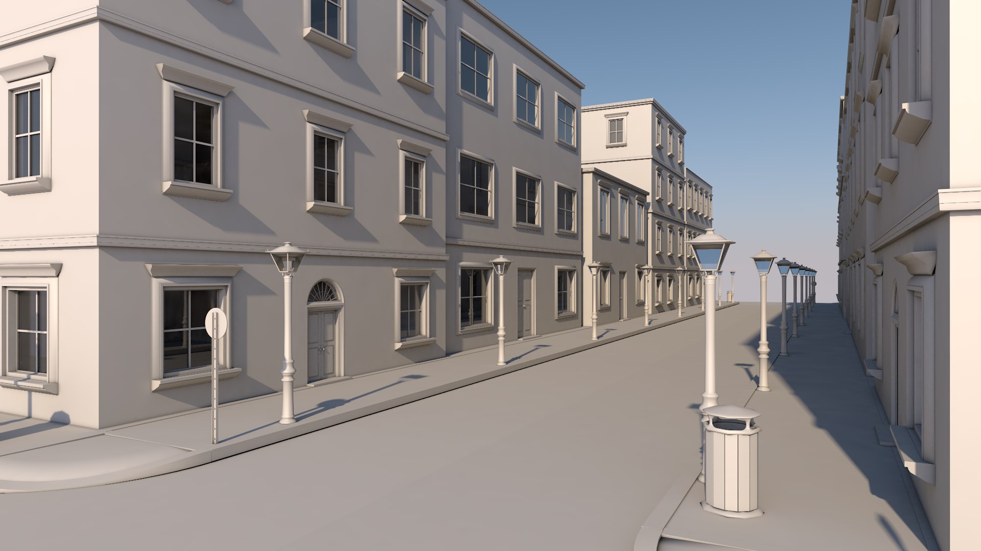 3D Low Poly City Block - TurboSquid 1803562