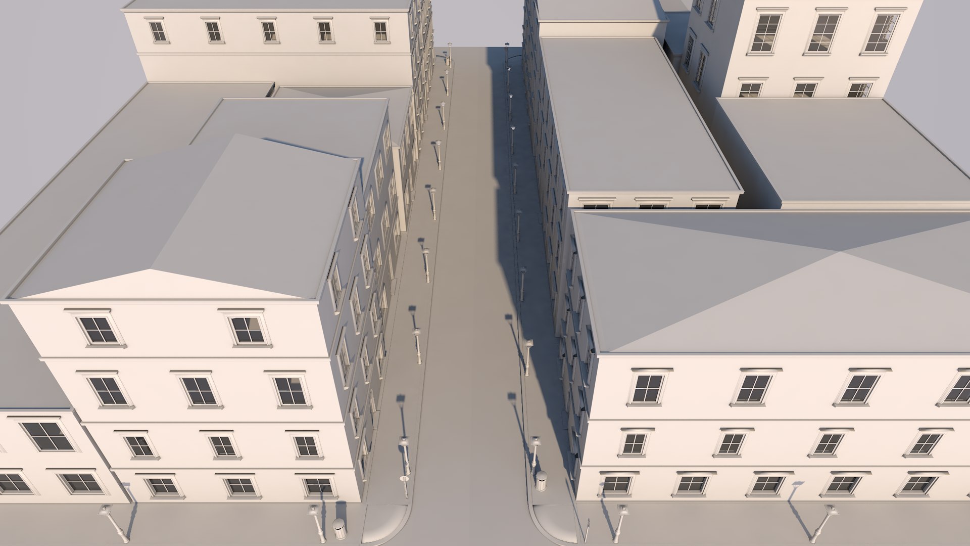 3D Low Poly City Block - TurboSquid 1803562