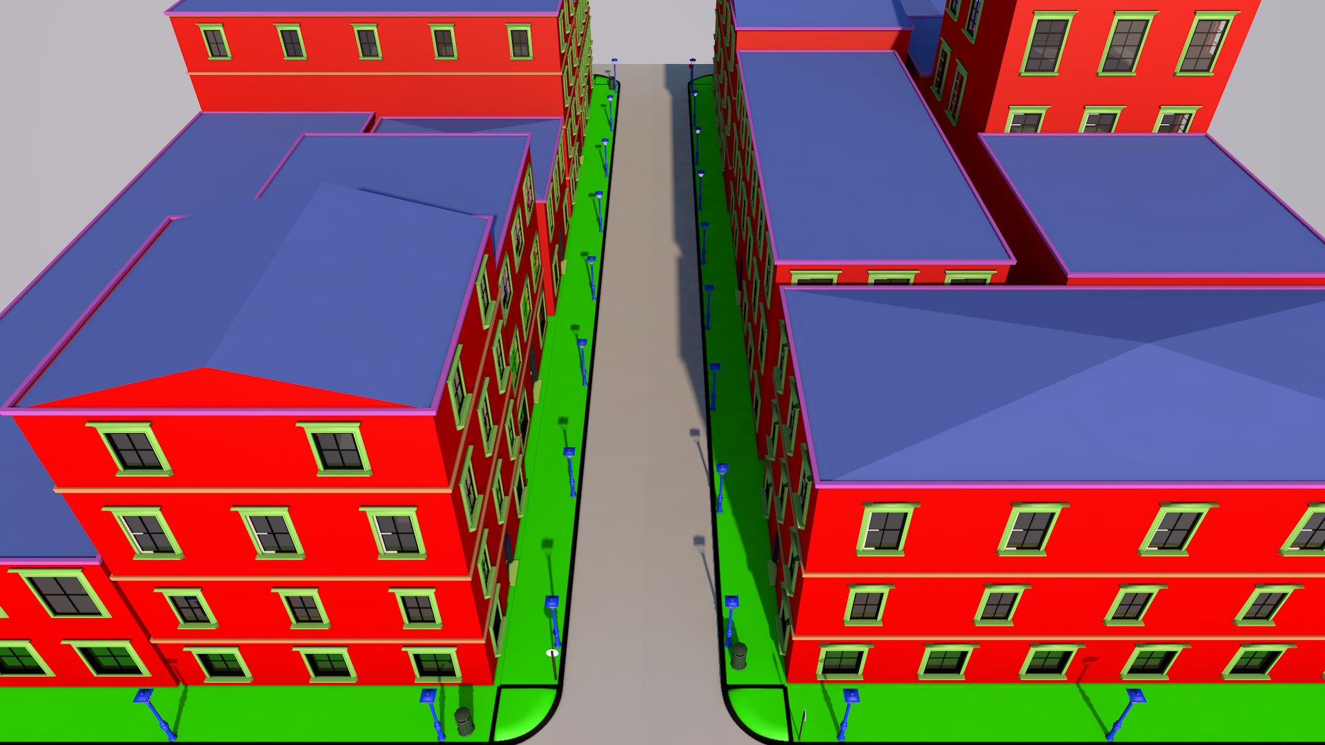 3D Low Poly City Block - TurboSquid 1803562