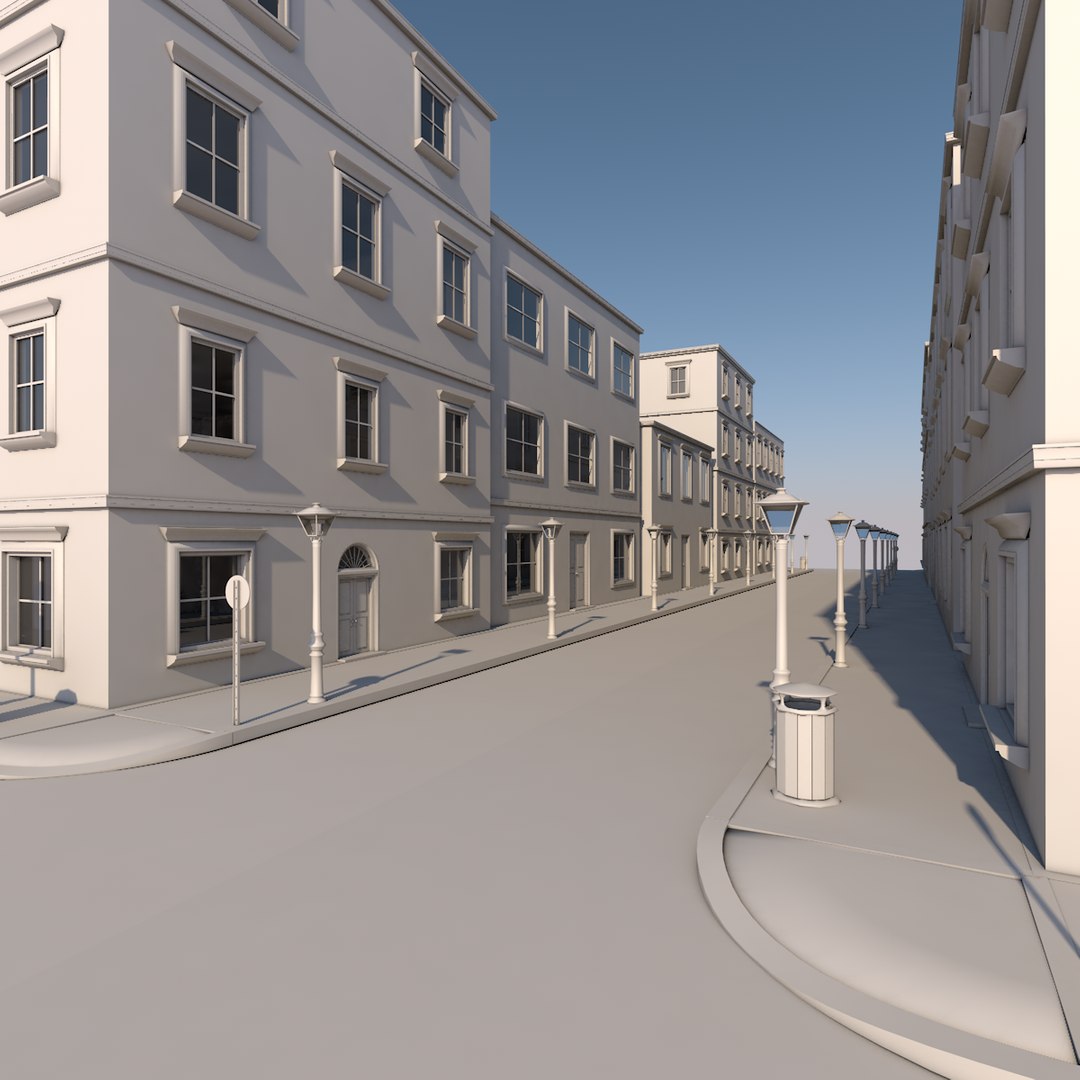 3D Low Poly City Block - TurboSquid 1803562