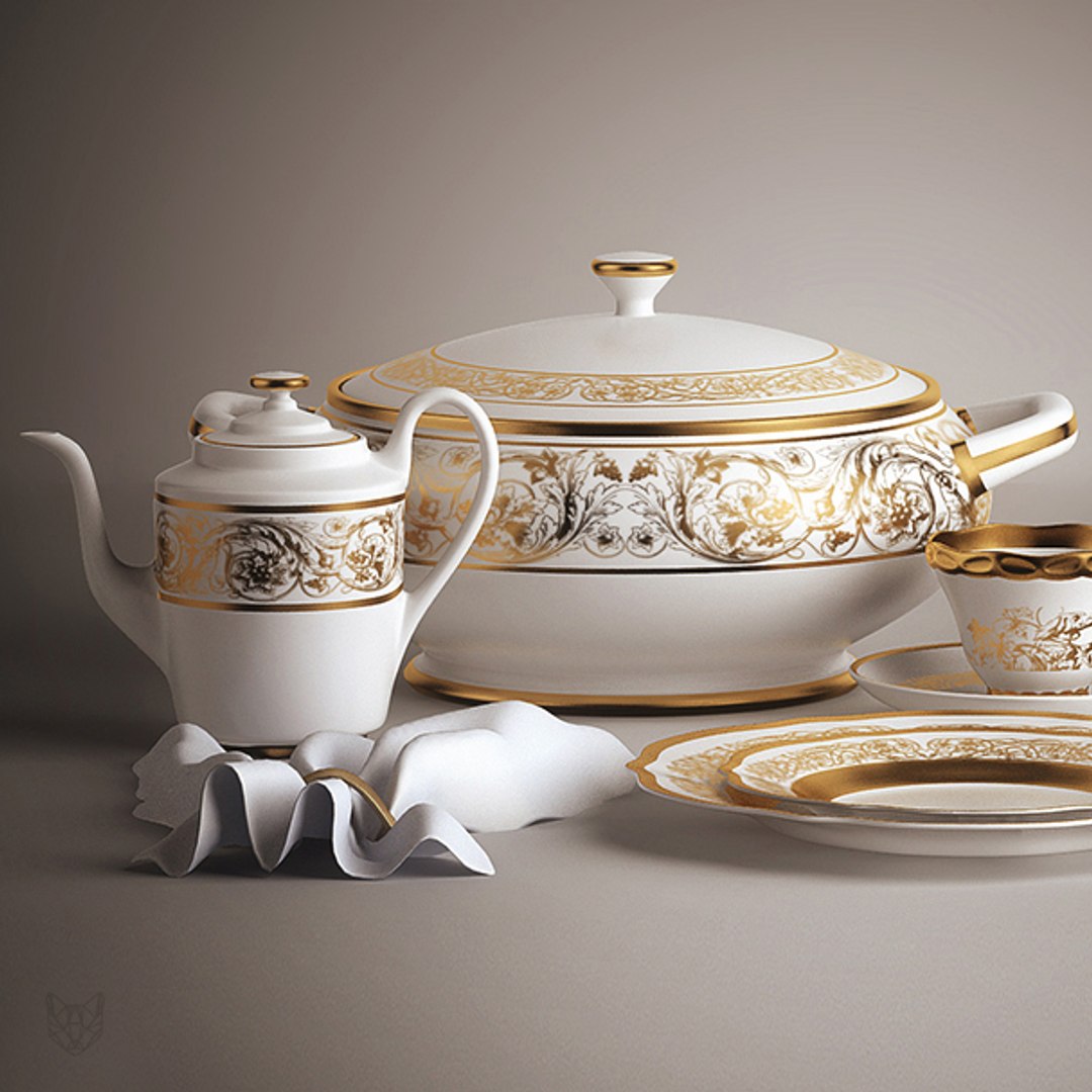 3d Model Crockery Set