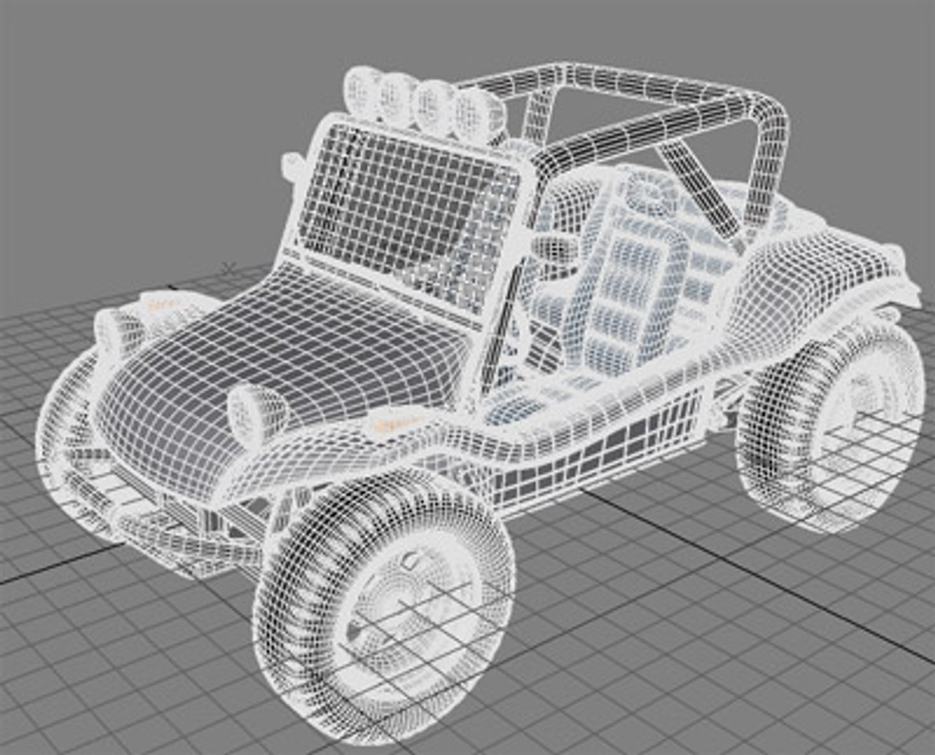 Manx Buggy 3d Model