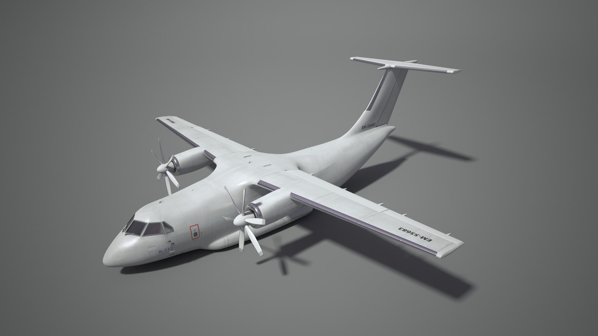 Il-112 Aircraft 3d Model