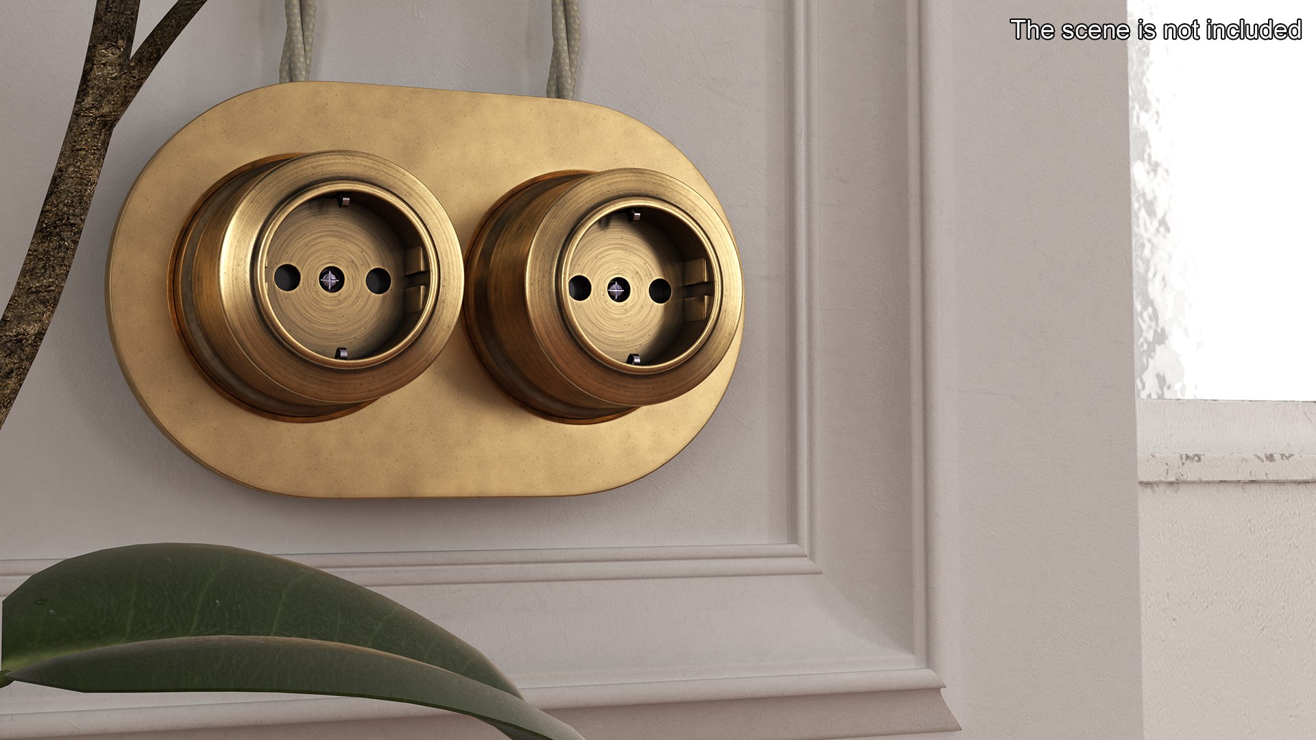 3D Model Retro Brass Sockets - TurboSquid 2051762