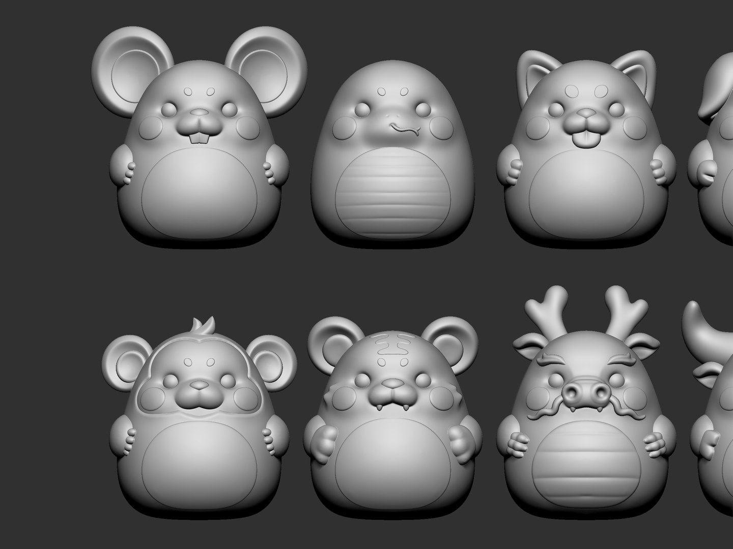 3D 12 cute animals - TurboSquid 2168973