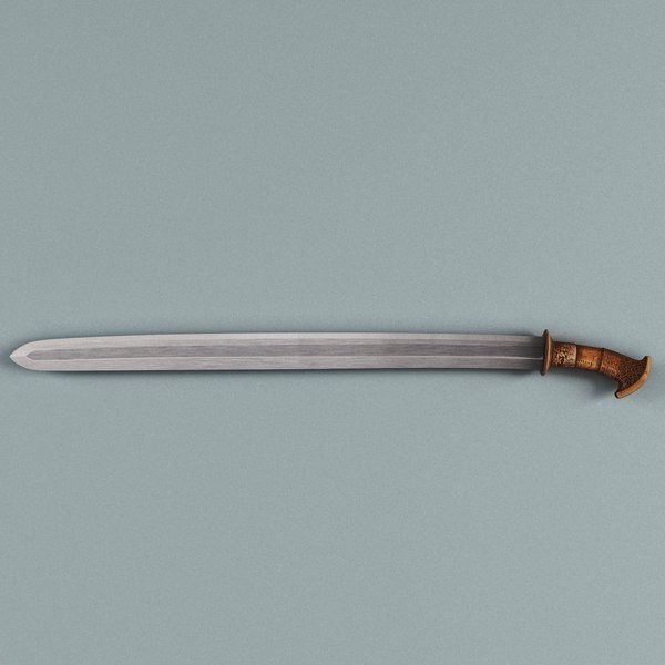 3d rare moro sword model