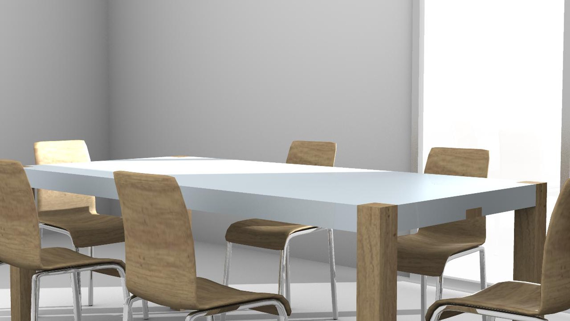 3d dining table model