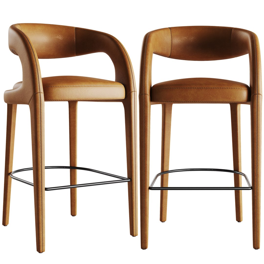Four Hands Hawkins Bar Stool 3D Model - TurboSquid 1955939