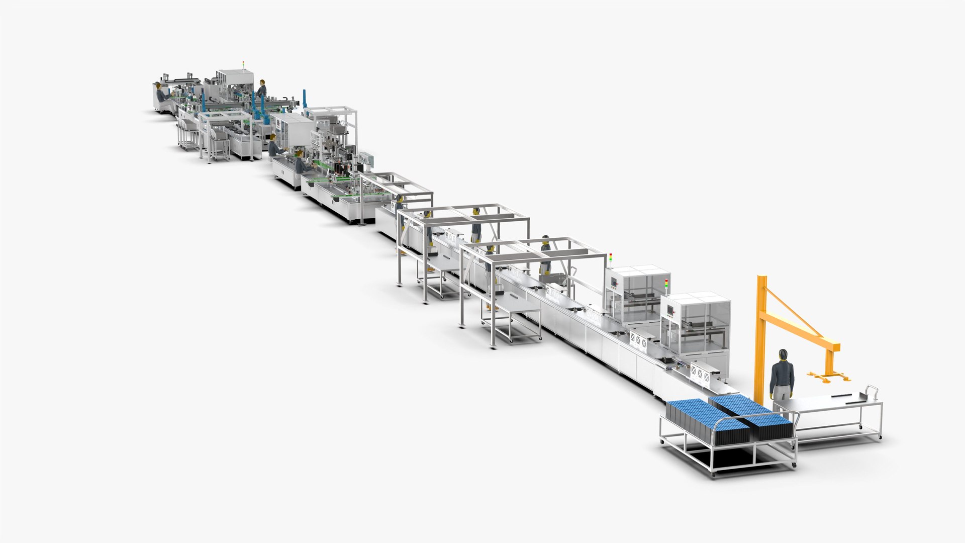 Automatic Soft Pack Battery Production Line 3D Model - TurboSquid 2239616
