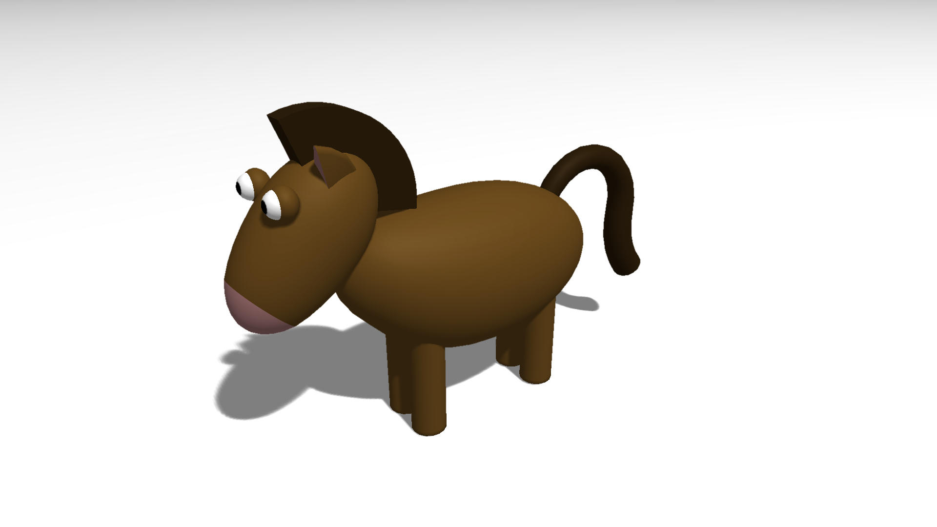 3D Cartoon Horse - TurboSquid 2213789